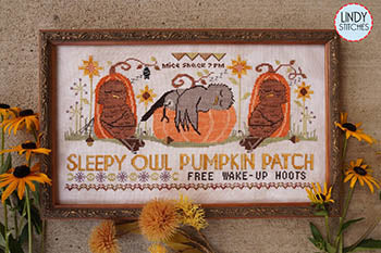 Sleepy Owl Pumpkin Patch (Lindy Stitches)– Stitch Therapy Needleworks