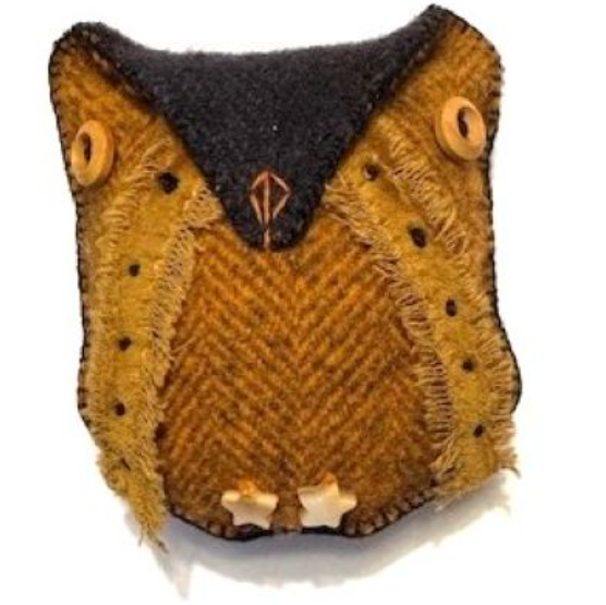 Hooty Owl Pincushion (Fern Ridge)– Stitch Therapy Needleworks