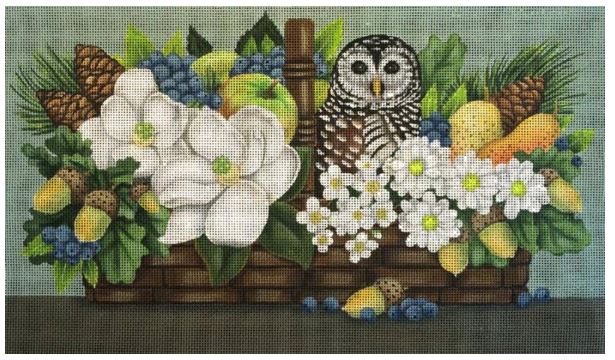 Owl Basket– Stitch Therapy Needleworks