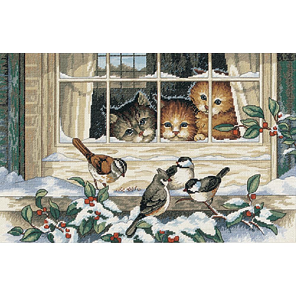 Three Bird Watchers (Dimensions)– Stitch Therapy Needleworks