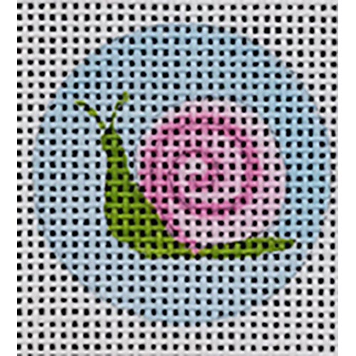 Small Pink Snail Key Fob– Stitch Therapy Needleworks