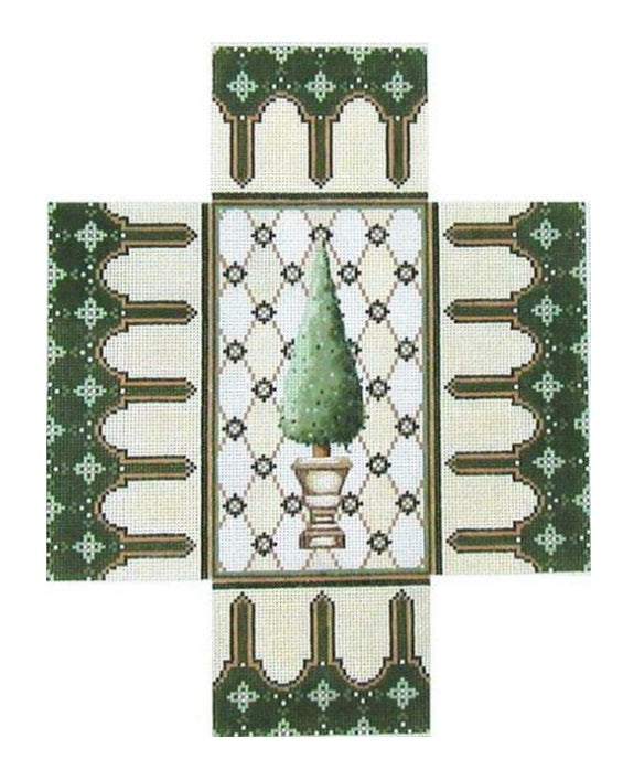 Topiary Brick Cover– Stitch Therapy Needleworks