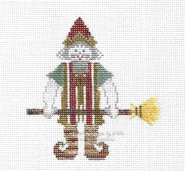 Sweeping Elf– Stitch Therapy Needleworks