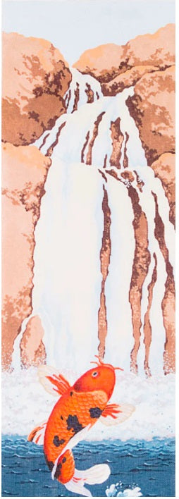 Waterfall w/Carp Scroll (Kathryn Molineux)– Stitch Therapy Needleworks