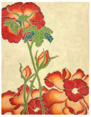 Japanese Rose Blooms (Kathryn Molineux)– Stitch Therapy Needleworks