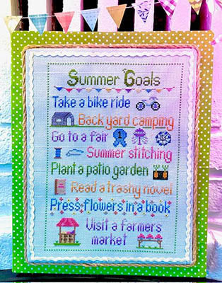 Summer Goals (Pickle Barrel)– Stitch Therapy Needleworks