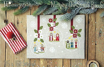 Nativity Christmas Balls (Madame Chantilly)– Stitch Therapy Needleworks