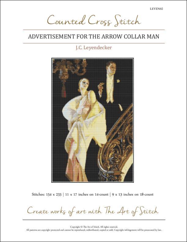 Advertisement for The Arrow Collar Man (Art of Stitch)– Stitch Therapy ...