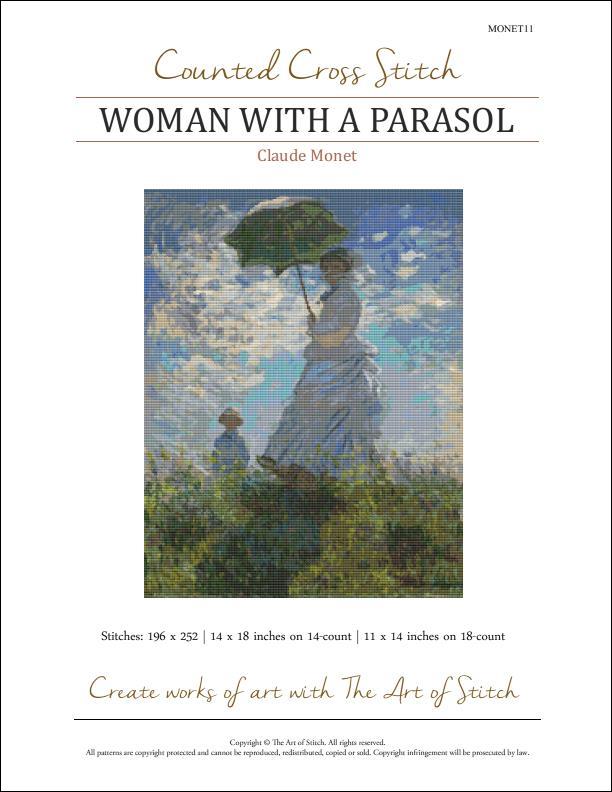 Woman with a Parasol (Art of Stitch)– Stitch Therapy Needleworks