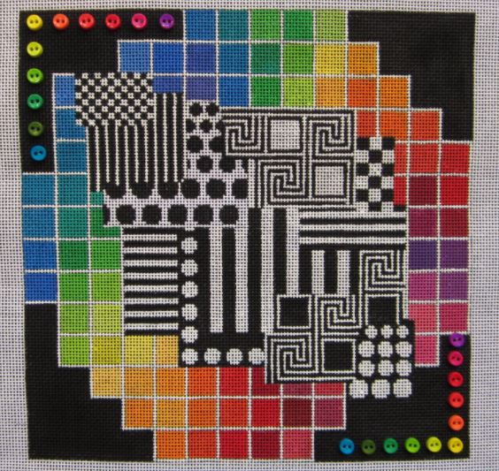 Modern Geometry– Stitch Therapy Needleworks