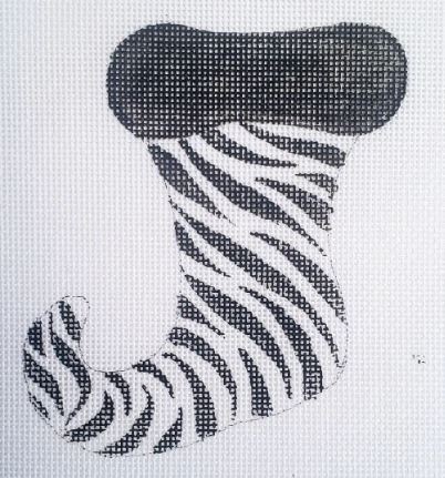 Zebra Stocking– Stitch Therapy Needleworks