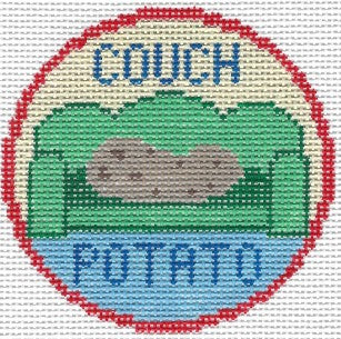Couch Potato Merit/Demerit Badge– Stitch Therapy Needleworks