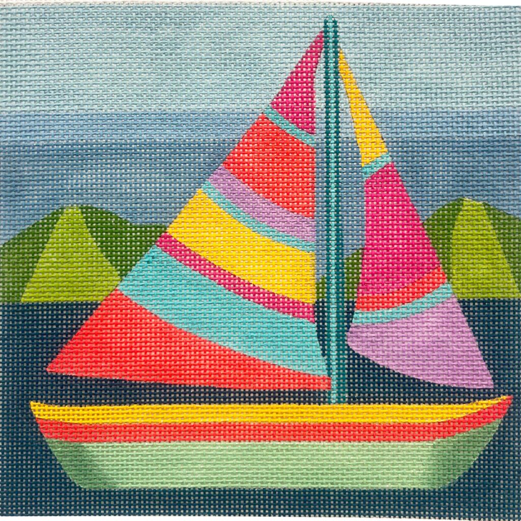 Colorful Sailboat (Alice Peterson)– Stitch Therapy Needleworks