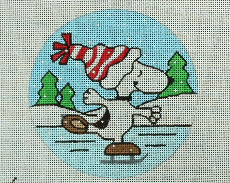 Snoopy Skating (Heidi Stanley)– Stitch Therapy Needleworks