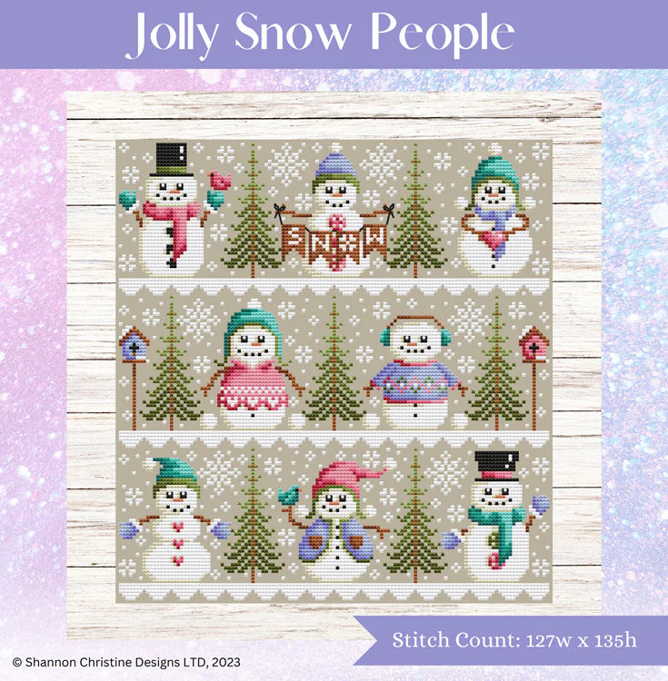 Jolly Snow People (Shannon Christine)– Stitch Therapy Needleworks