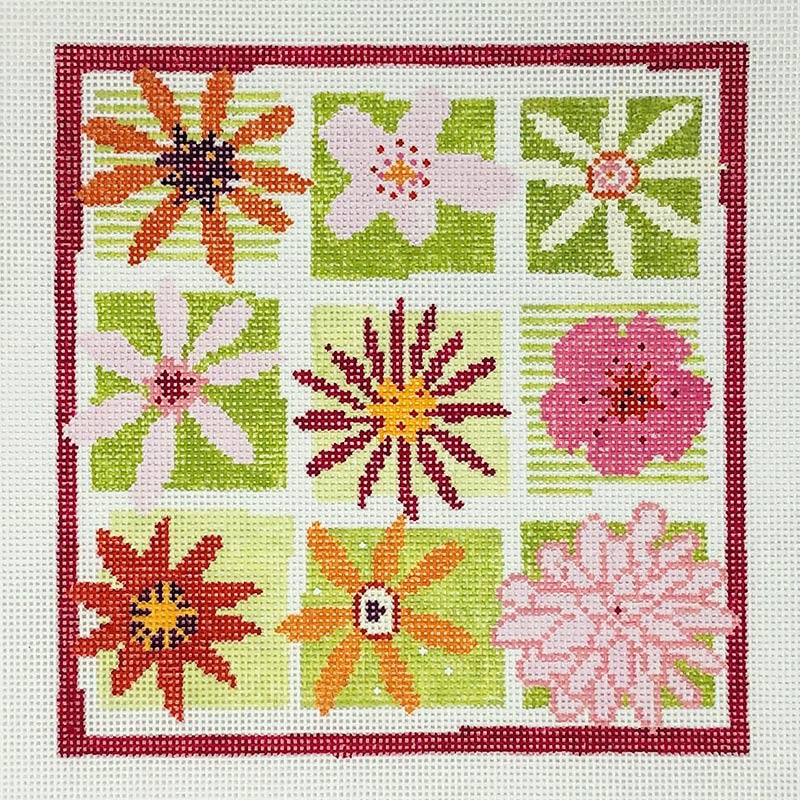 Nines - Flowers (Pippin Designs)– Stitch Therapy Needleworks