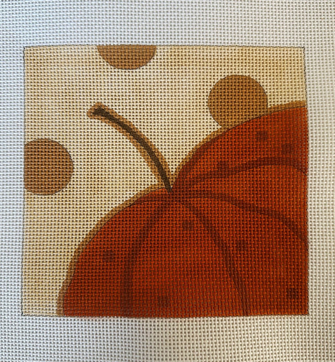 Side Orange Pumpkin (Ditto Needlepoint Works)– Stitch Therapy Needleworks