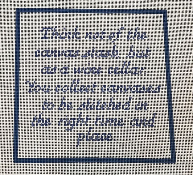 Think Not (Froopy Designs)– Stitch Therapy Needleworks