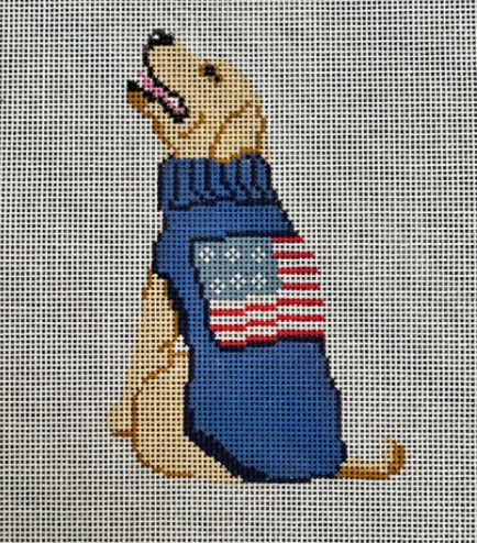 Yellow Lab w/Sweater (Froopy Designs)– Stitch Therapy Needleworks