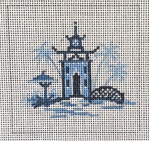 IN351 - Elegant Blue Pagoda (Colors of Praise)– Stitch Therapy Needleworks