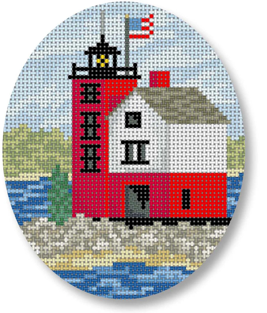 Round Island Lighthouse (Starke Art Designs)– Stitch Therapy Needleworks