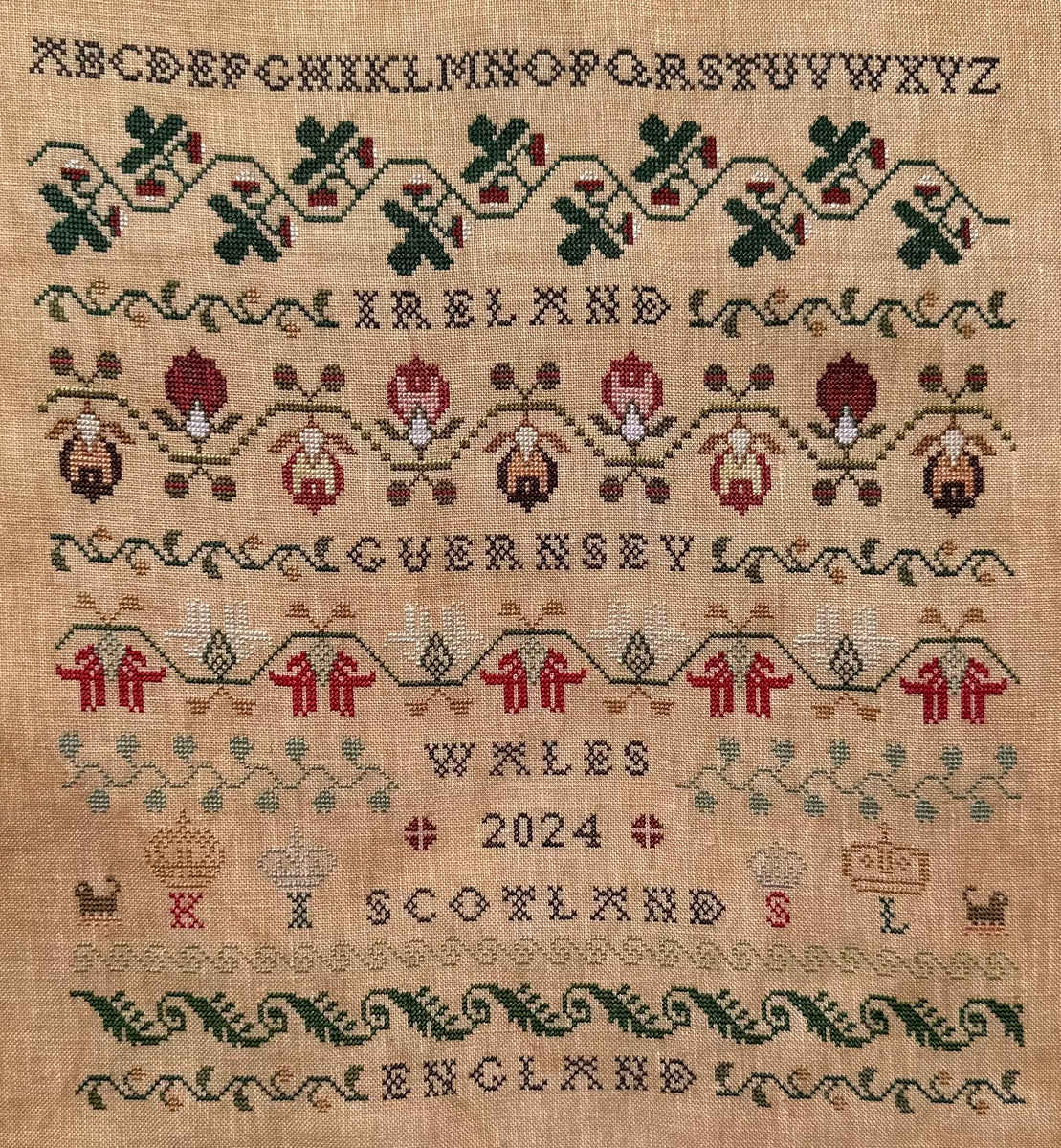 British Isles Band Sampler (Cross Stitch Antiques)– Stitch Therapy ...