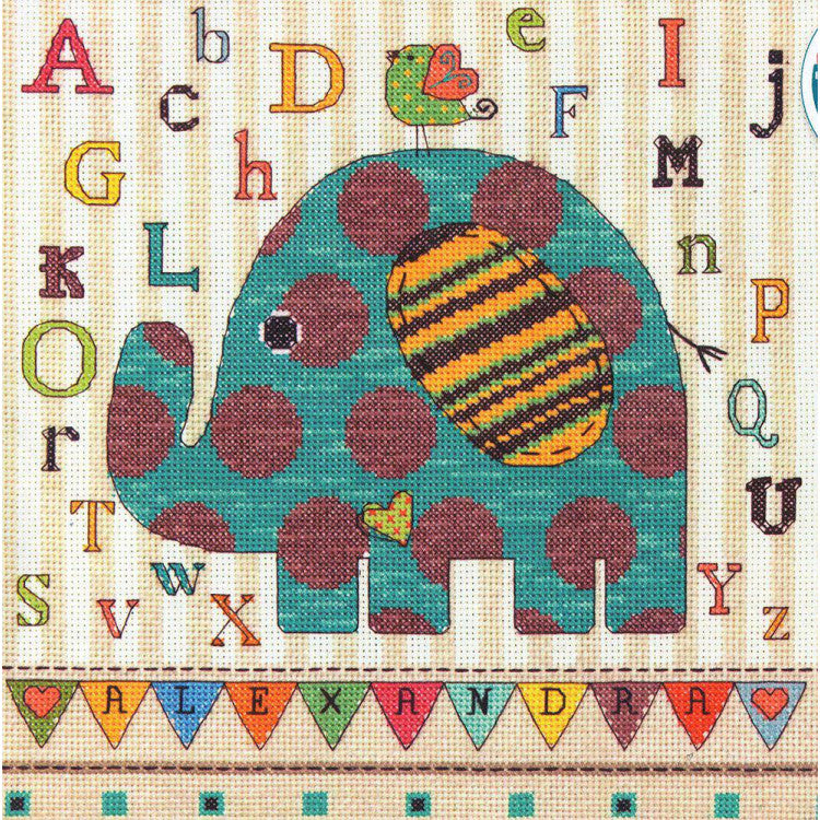 Baby Elephant (Dimensions)– Stitch Therapy Needleworks