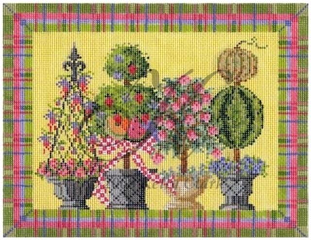Summertime Topiaries– Stitch Therapy Needleworks