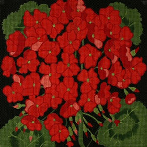 Giant Geraniums– Stitch Therapy Needleworks