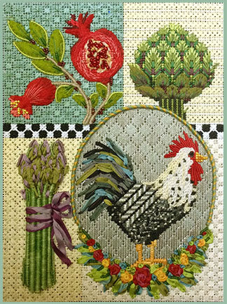 Rooster Kitchen Sampler– Stitch Therapy Needleworks
