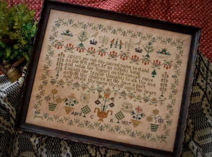 1837 Crown Sampler– Stitch Therapy Needleworks