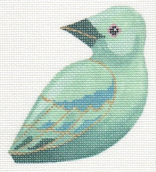 Clip On Bird - Teal Tanager– Stitch Therapy Needleworks