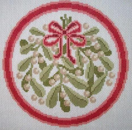 Mistletoe Kissing Ball– Stitch Therapy Needleworks