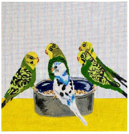 Pet Store Parakeets– Stitch Therapy Needleworks