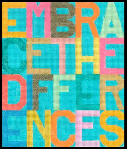 Embrace The Differences– Stitch Therapy Needleworks