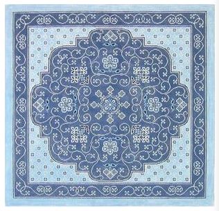 Arabesque Shades of Blue– Stitch Therapy Needleworks