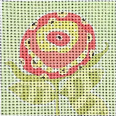 Large Mint Flower– Stitch Therapy Needleworks