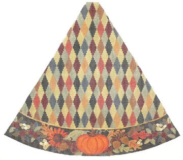 Harlequin Harvest Pillar Tree– Stitch Therapy Needleworks